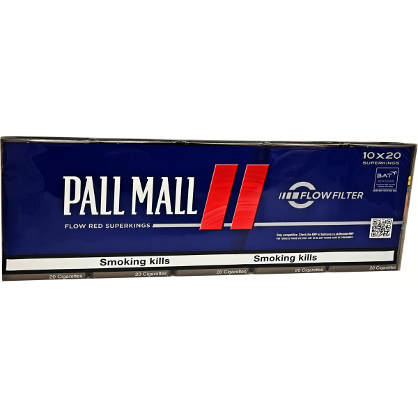 Pall Mall Flow Red Superking – Mcgahey The Tobacconist